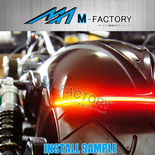 AMP-Z Smoke 150mm Integrated LED Tail Light Flexible Fit Victory ...