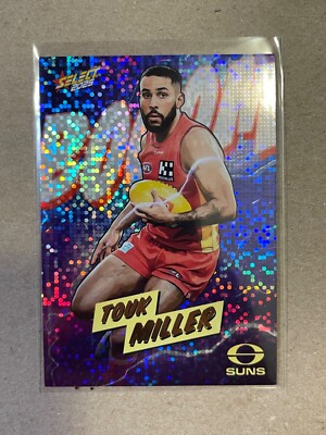2025 AFL SELECT FS HOBBY BOOM HOLO TOUK MILLER 24/85 GOLD COAST BMH53 ...