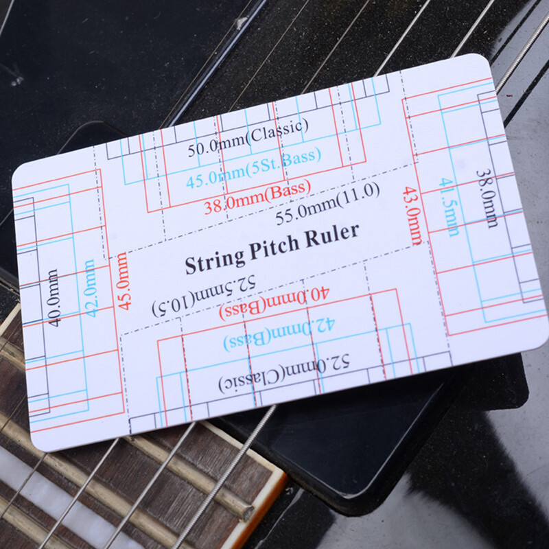 1PC Guitar String Action Gauge String Pitch Ruler Guitar Bass Measuring ...