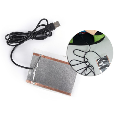 1PC portable usb heating sheet warm hand mouse pad carbon fiber heating ...