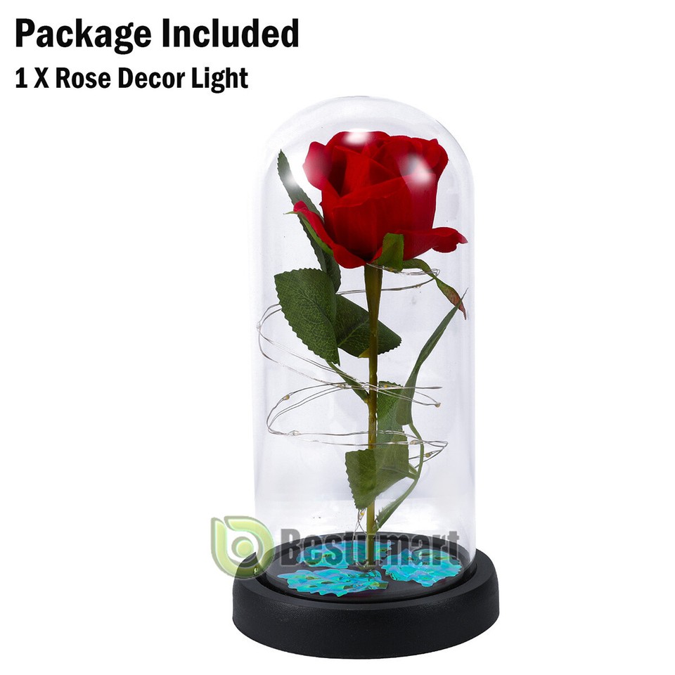 Eternal Rose Flower LED Enchanted Galaxy Rose LED Light Mother's Day ...