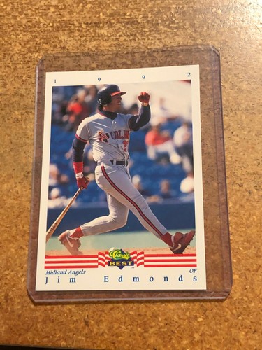 1992 Classic Best Baseball # 343 Jim Edmonds Midland Angels RC | eBay