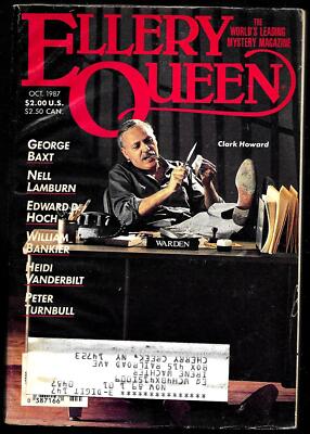Ellery Queen's Mystery Magazine October 1987 Clark Howard, George Baxt ...