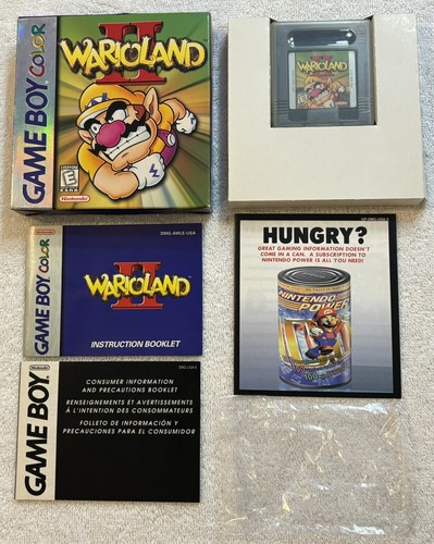 WARIO LAND 2 Nintendo Game Boy Color w/ Box Instructions Tested Works ...