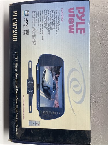 Pyle View PLCM7200 7 “TFT Mirror Monitor W/Rear View Night Vision ...
