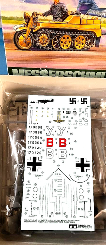 Tamiya MESSERSCHMITT Me262 A-2a w/KETTENKRAFTRAD 1/48 #61082 Open Box ...