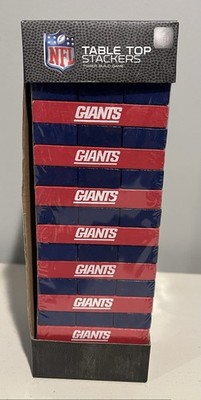 NFL Table Top Stackers Game New York Giants Wooden Game Night Blocks ...