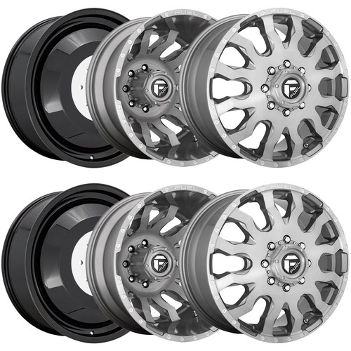 (Set of 6) 20" Inch Fuel D693 Blitz Dually 8x210 Platinum Wheels Rims | eBay