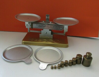 Scale & 9 weights Correct Count Single Beam Balance 03 R 47 | eBay