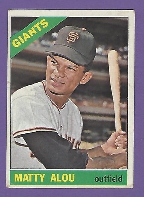 1966 Topps - #94 Matty Alou - San Francisco Giants - VgEx (rj) | eBay