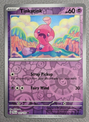 Tinkatink Reverse Holo NM PAL 101/193 Paldea Evolved Pokemon Card | eBay