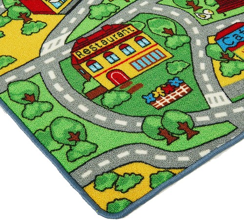 Extra Large 79" x 40" Kids Children Carpet Race Car Track Rug Toy Floor ...