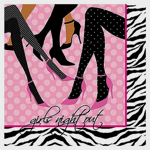 Girls Night Out Napkins Bachelorette Party Girl's Night Beverage ...
