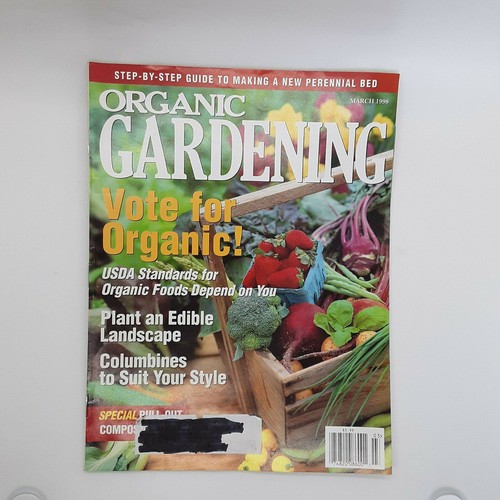 Organic Gardening Magazine Rodale Press March 1998 Issue | eBay