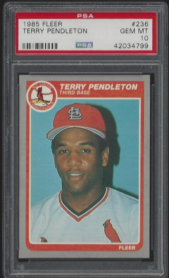 1985 Fleer - #236 Terry Pendleton (RC) for sale online | eBay