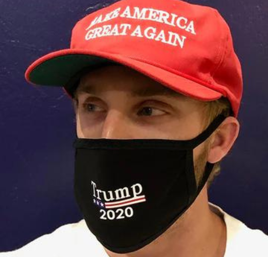 Lot of 200 Trump 2020 Face Masks - Black, Cotton, Reusable, Adjustable ...