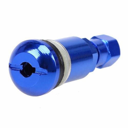 Car Tubeless Wheel Tire Valve Stem Rim Bolt-in Blue Aluminum Wheel Rims ...