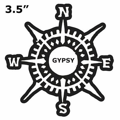 Compass Gypsy - Car Truck Window Bumper Graphics Sticker Decal Souvenir ...