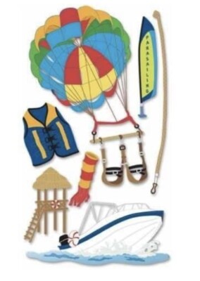 Jolee's Boutique ~ PARASAILING 3D Dimensional stickers ~ 7 Pieces ...