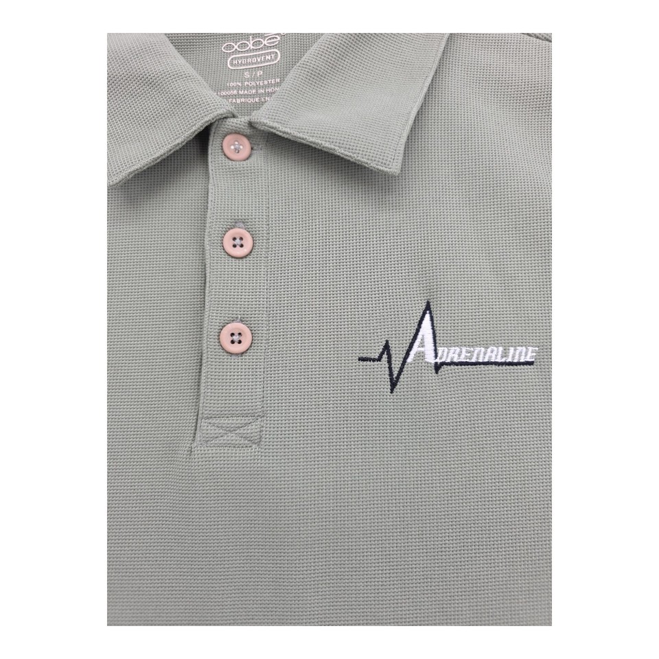 Oobe Hydrovent Polo Shirt Adrenaline Logo Olive Green Men’s Small Short ...