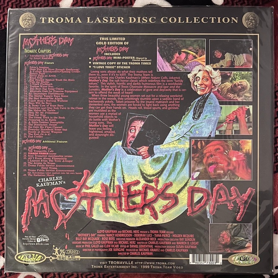 Mother's Day 1980 Laserdisc Sealed Horror Tiana Pierce Nancy ...