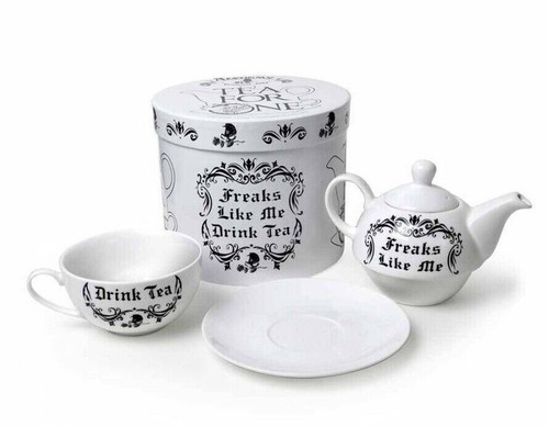 Alchemy Gothic Teapot Set, 'Freaks Like Me Drink Tea' with Cup | eBay