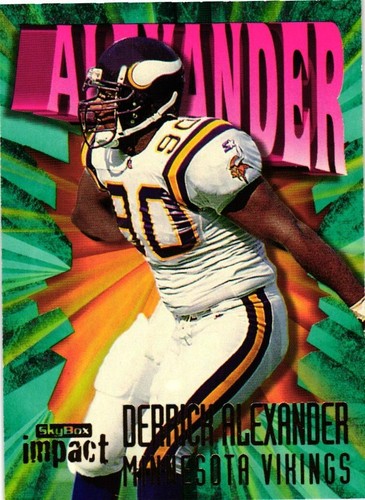 1997 SKYBOX PREMIUM DERRICK ALEXANDER #108 CARD $0.99 VALUE BOX | eBay