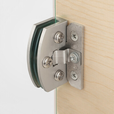 4PCS Glass Cabinet Hinges Shopping Mall Display Cabinet Glass Clamps No ...