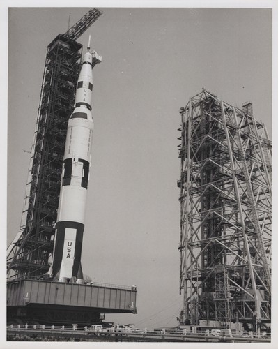 Early Apollo | RARE NASA 1966 Saturn V Rocket Launch Complex Arrival ...