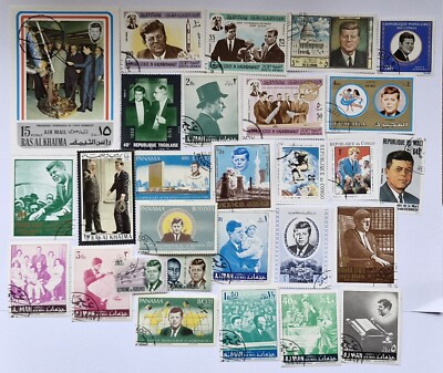 John F. Kennedy/JFK Stamps Collection - 25 & 50 Different Stamps | eBay