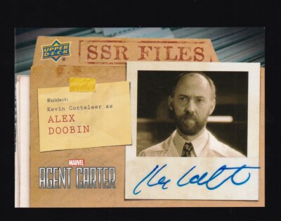 Agent Carter 2017 Upper Deck autograph card SSR-KC Kevin Cotteleer ...