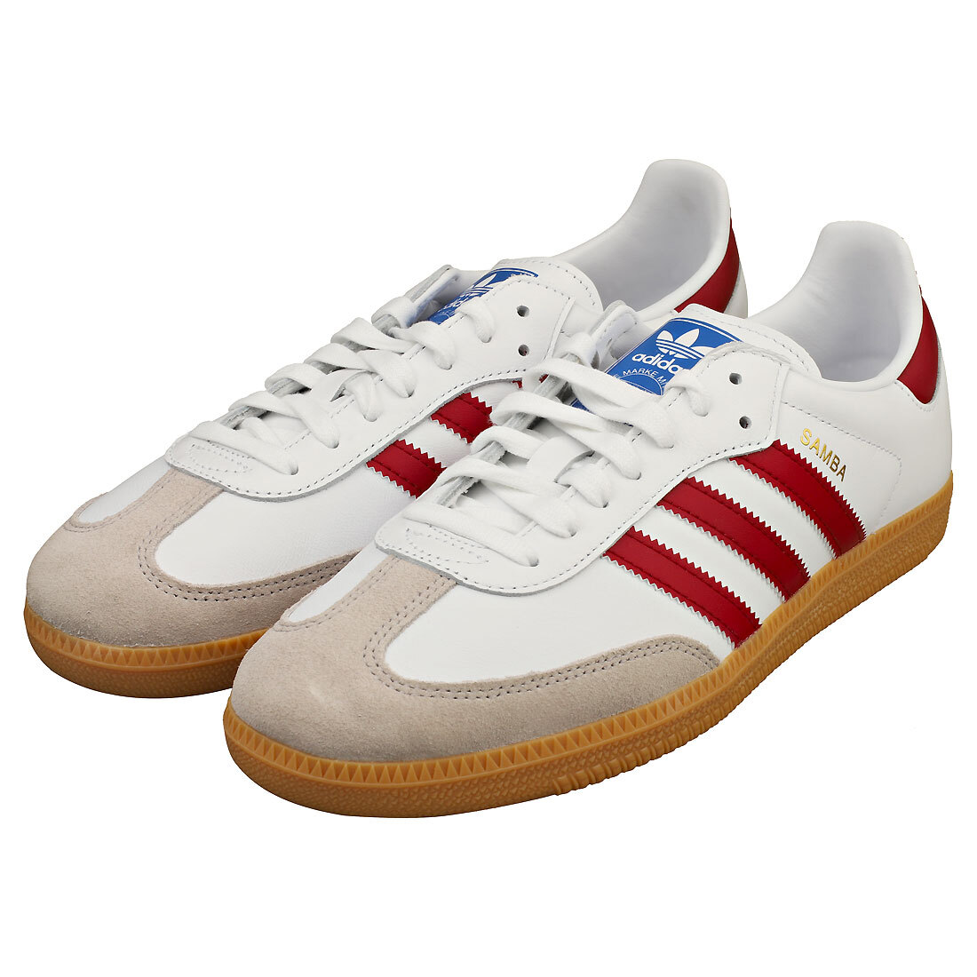 adidas Samba Og Mens White Burgundy Casual Sneakers - 9.5 US | eBay