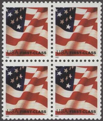 Scott # 3620 - "USA" First Class Flag - Block Of 4 - MNH - 2002 | eBay