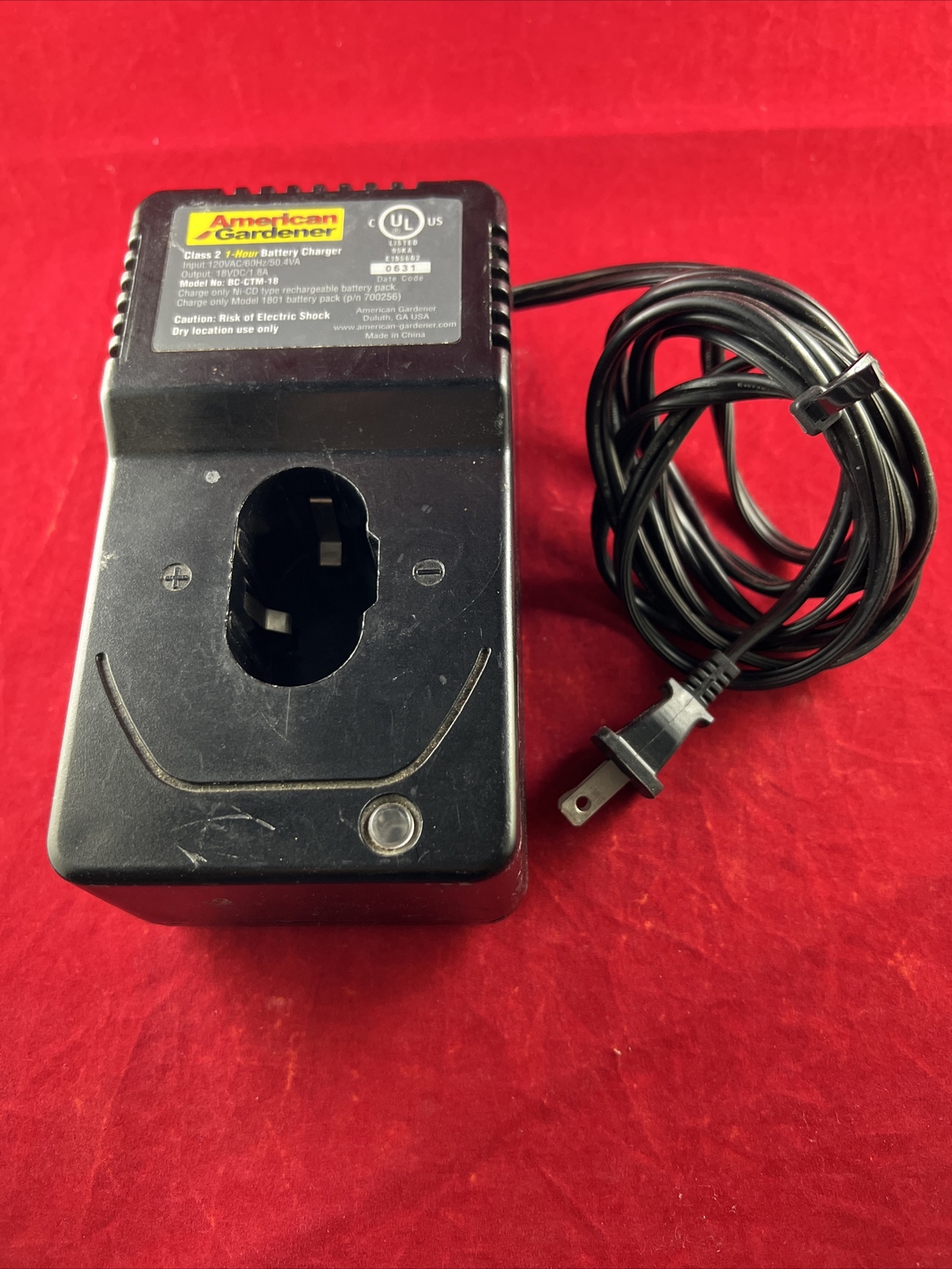 18v American Gardener Yardstick Line Trimmer Battery Charger for sale ...