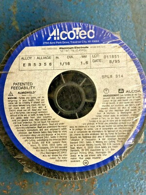 ALCOA 1/16" 5356 ON 1# SPOOL (LOT OF 2 SPOOLS) | eBay