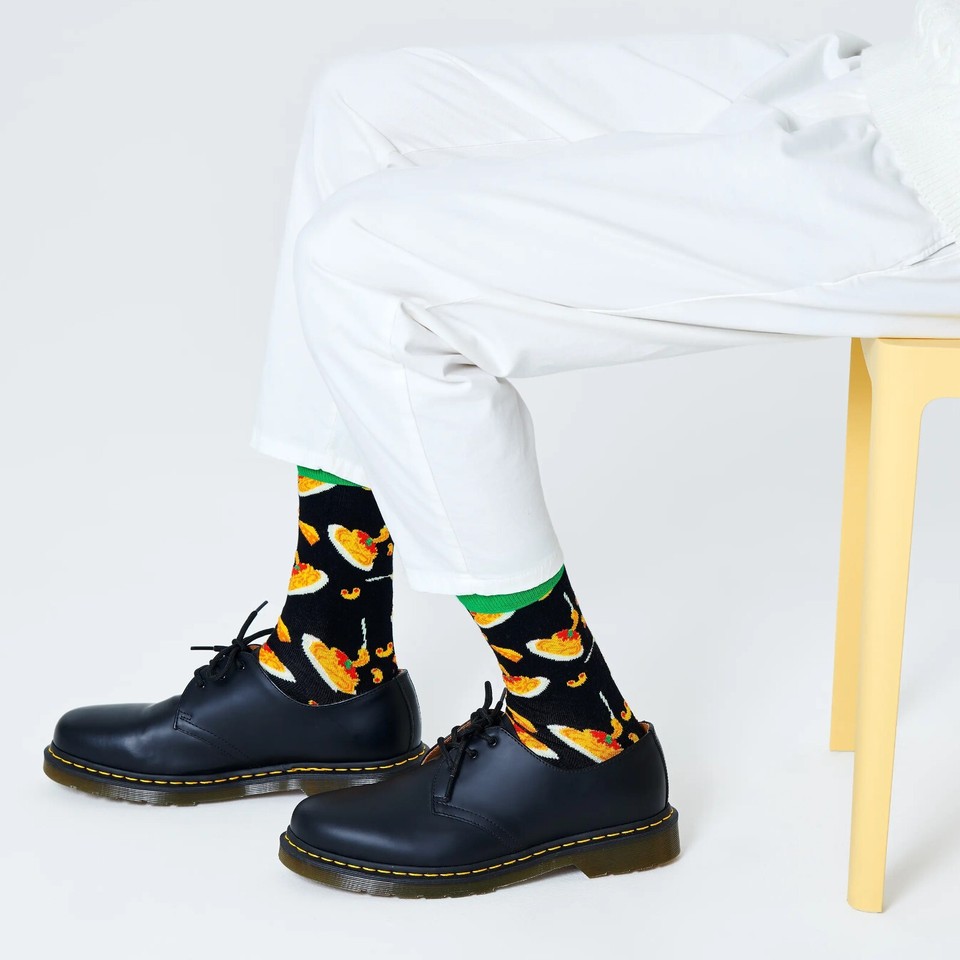 Happy Socks Premium Novelty Socks Mac and Cheese Socks | eBay