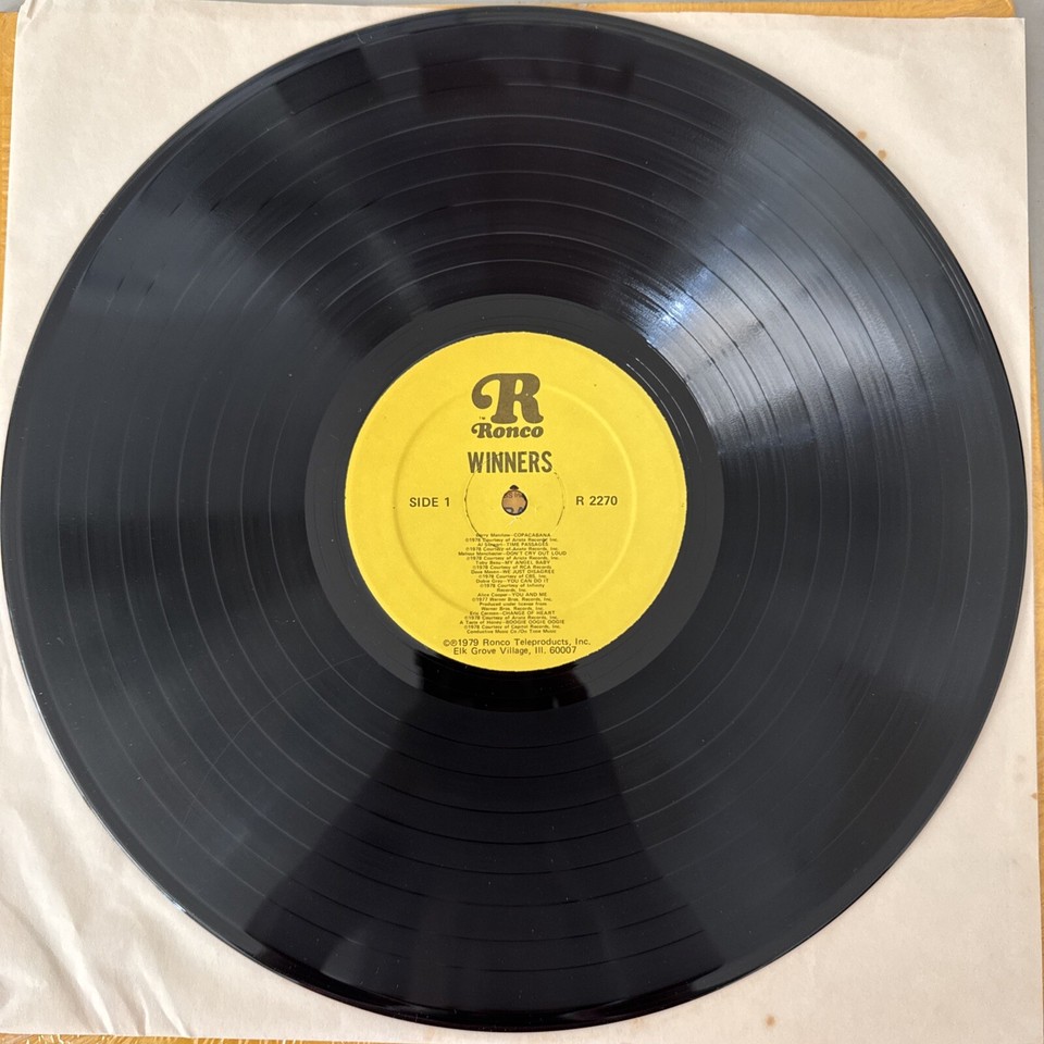 Ronco Presents Winners Compilation In Shrink EX/VG Boston, Alice Cooper ...