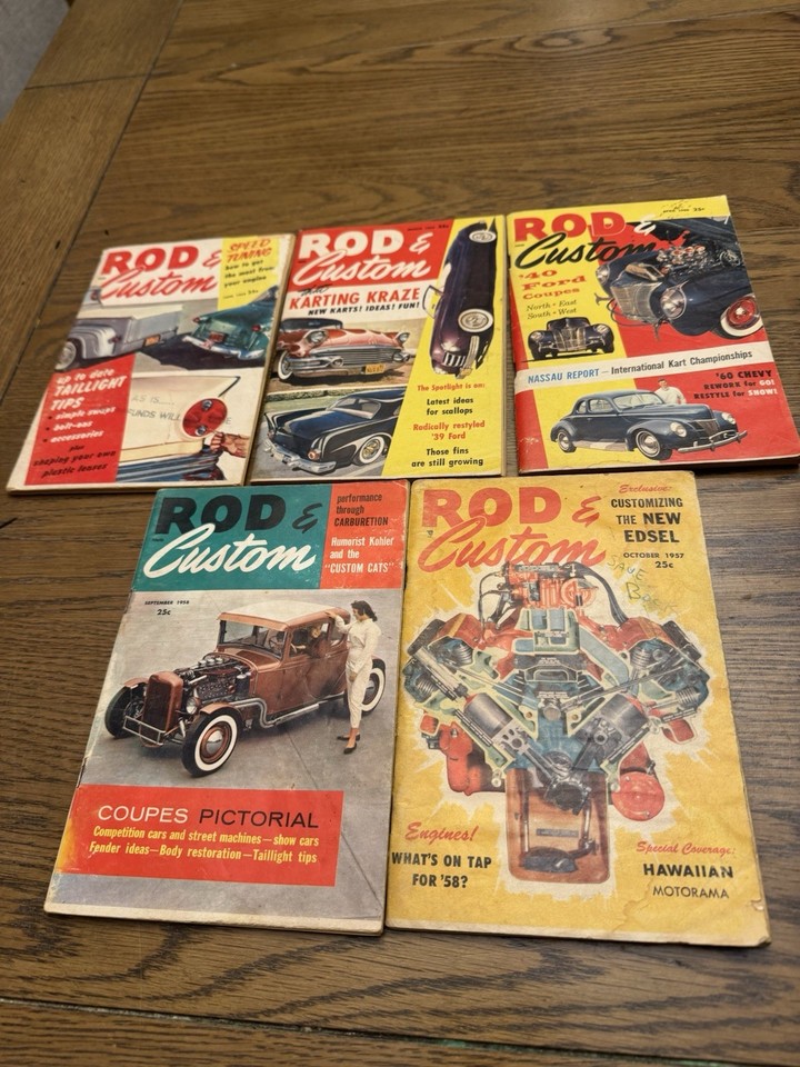 Vintage 1950's Original CAR CRAFT, ROD AND CUSTOM, Other Hot Rod ...