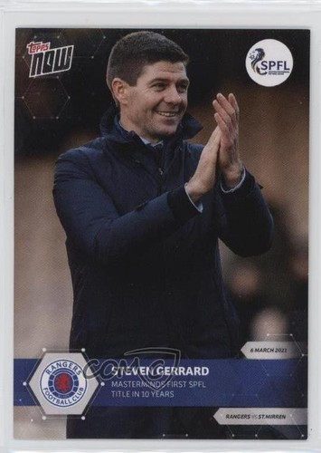 2020-21 Topps Now SPFL Steven Gerrard (Mastermind's First Title In 10 ...