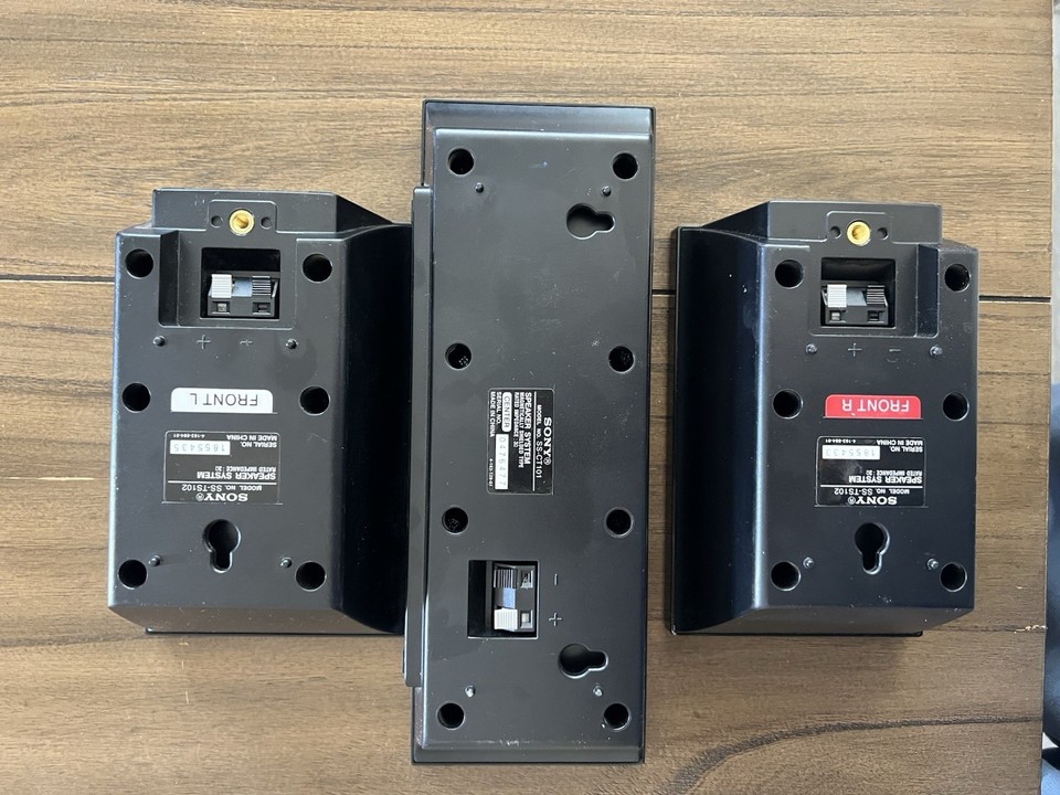 Sony Surround Sound Speaker set of 3: SS-TS102 SS-CT101 Front Left Center | eBay