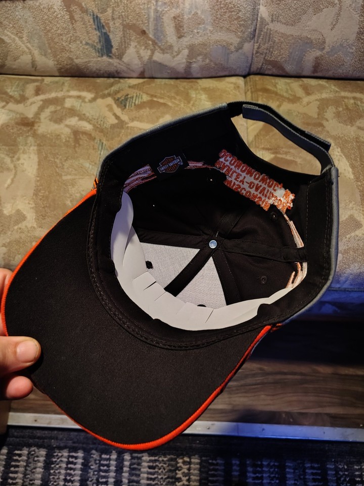 Harley-Davidson Men's Fiery Bar & Shield Logo Adjustable Baseball Cap ...