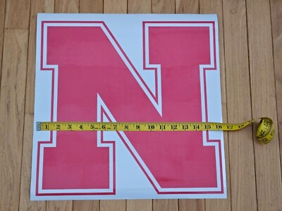 Nebraska Cornhuskers HUGE Car Window Weatherproof Vinyl Decal Free ...