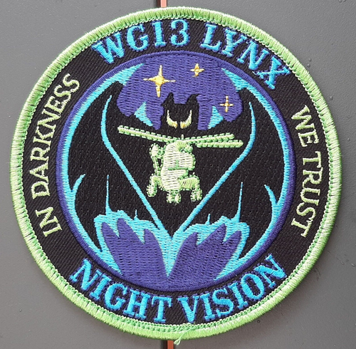 Patch AERONAVALE Flottille 31 F 2011 HELICOPTERES LYNX NIGHT VISION ...