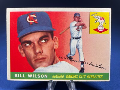 1955 Topps Baseball Card Bill Wilson #86 Kansas City Athletics | eBay