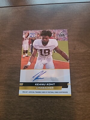 Nice 2022 Leaf Pronset Keanu Koht Rookie Auto | eBay