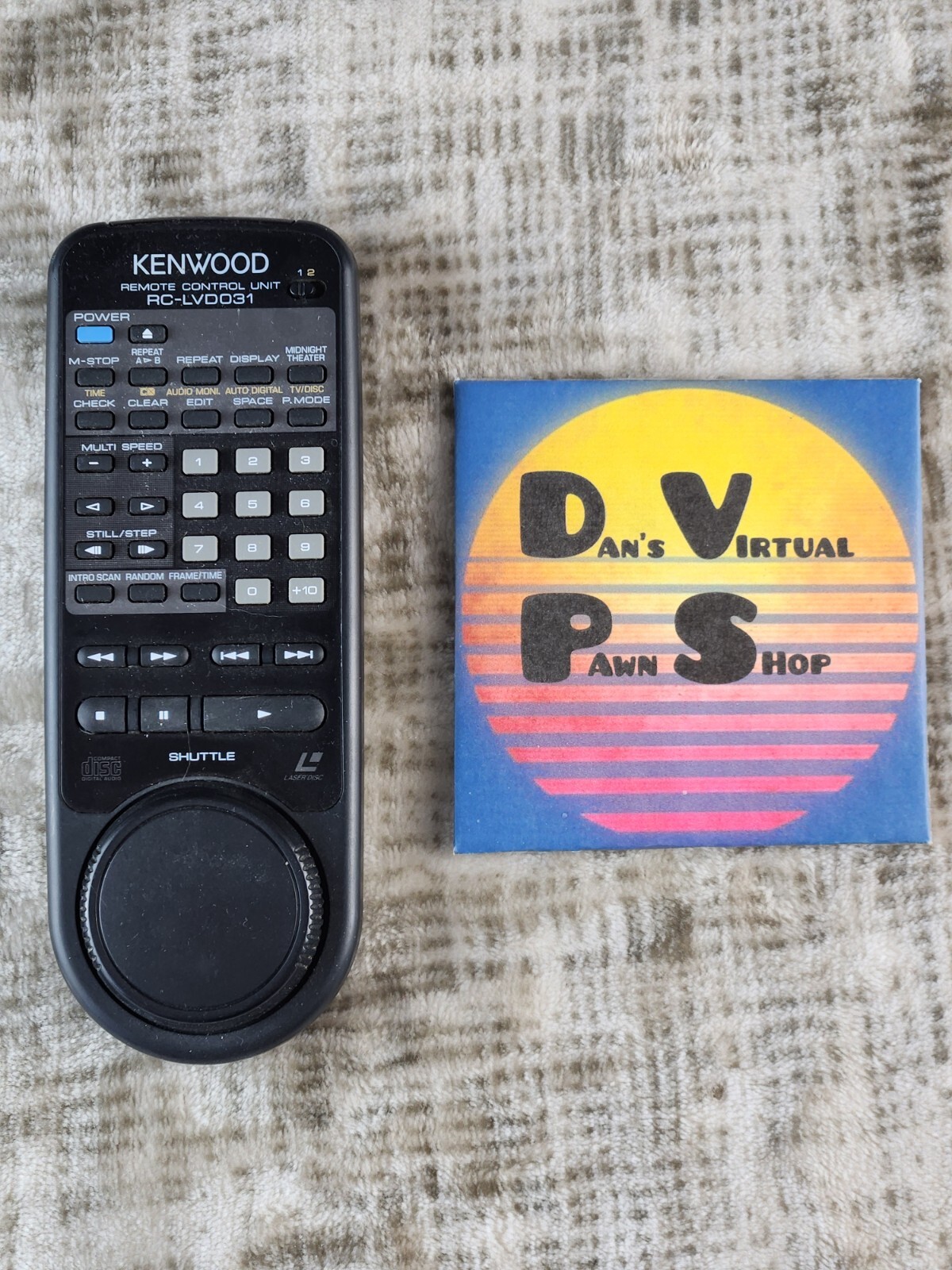 Original Kenwood Laser Disc Player Remote Control RC-LVD031 Tested and ...