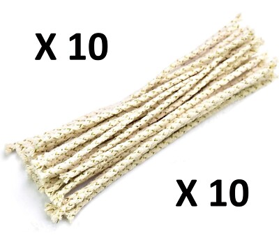 10 x Lighter Wick Petrol Lighter Wicks Zippo Lighter Copper Wired Wicks ...