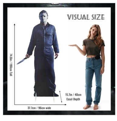 Michael Myers Lifesize Standup Standee Cardboard CutOut Prop Horror ...