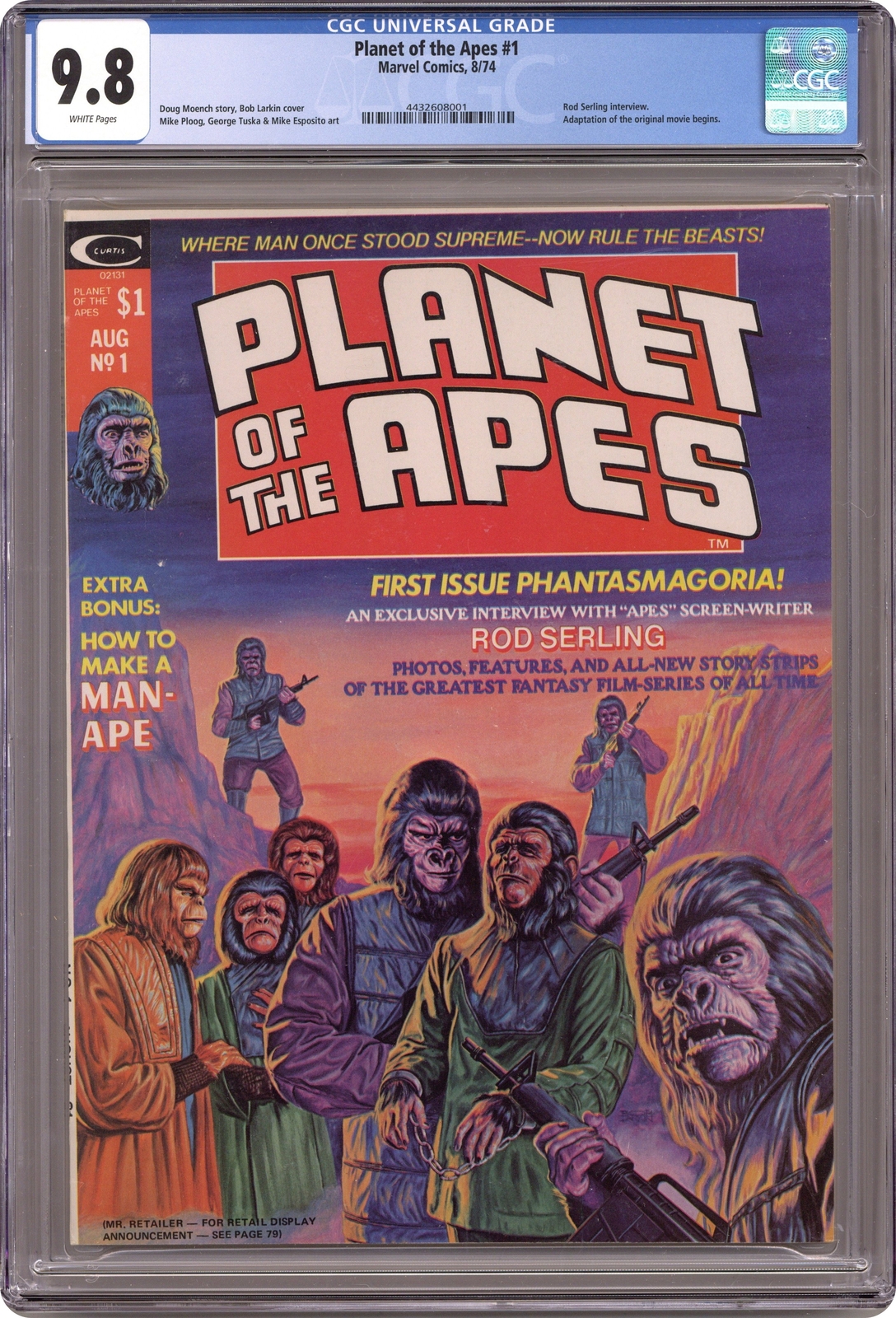 Planet of the Apes Magazine #1 CGC 9.8 1974 Marvel 4432608001 | eBay