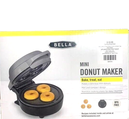 Bella Mini Donut Maker - Gray | eBay